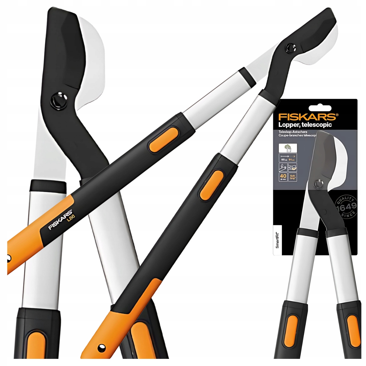 SEKATOR FISKARS L86 NOŻYCE DWURĘCZNE DO GAŁĘZI NOŻYCOWY OGRODOWY ...