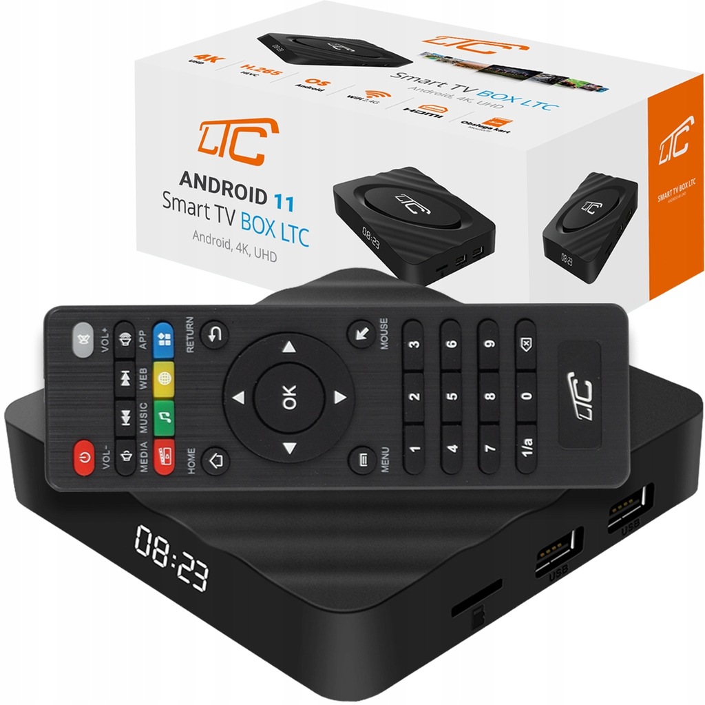 SMART BOX TV 4K ANDROID NETFLIX YOUTUBE GooglePlay - Allegro