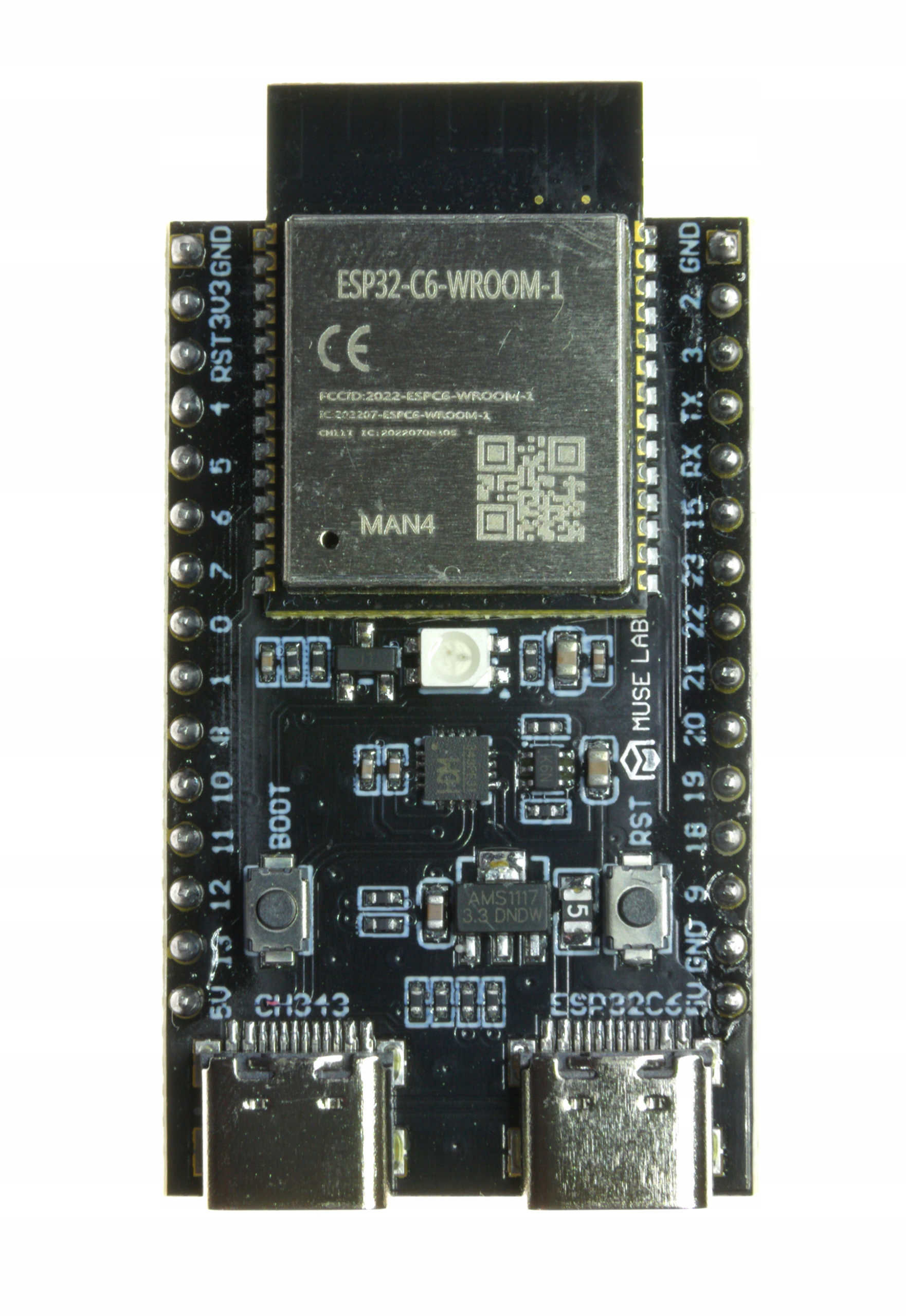 ESP32-C6 N4 - 4MB FLASH, WiFi6, Bluetooth BLE 5.0, Zigbee, Matter Thread - Sklep, Opinie, Cena w ...