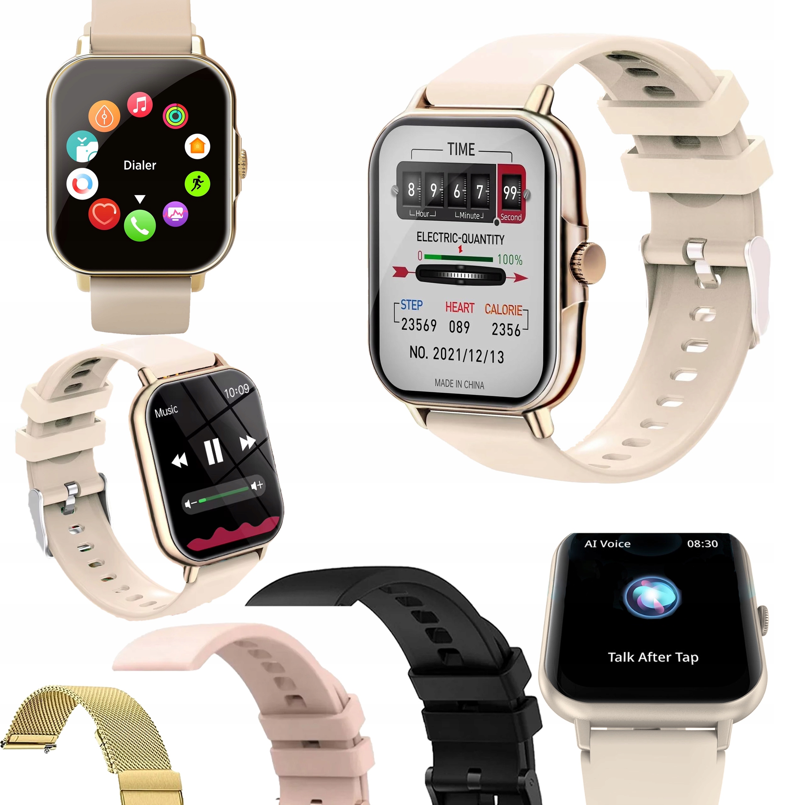 Smartwatch LEWER SMARTWATCH L21 zlatý - Allegro