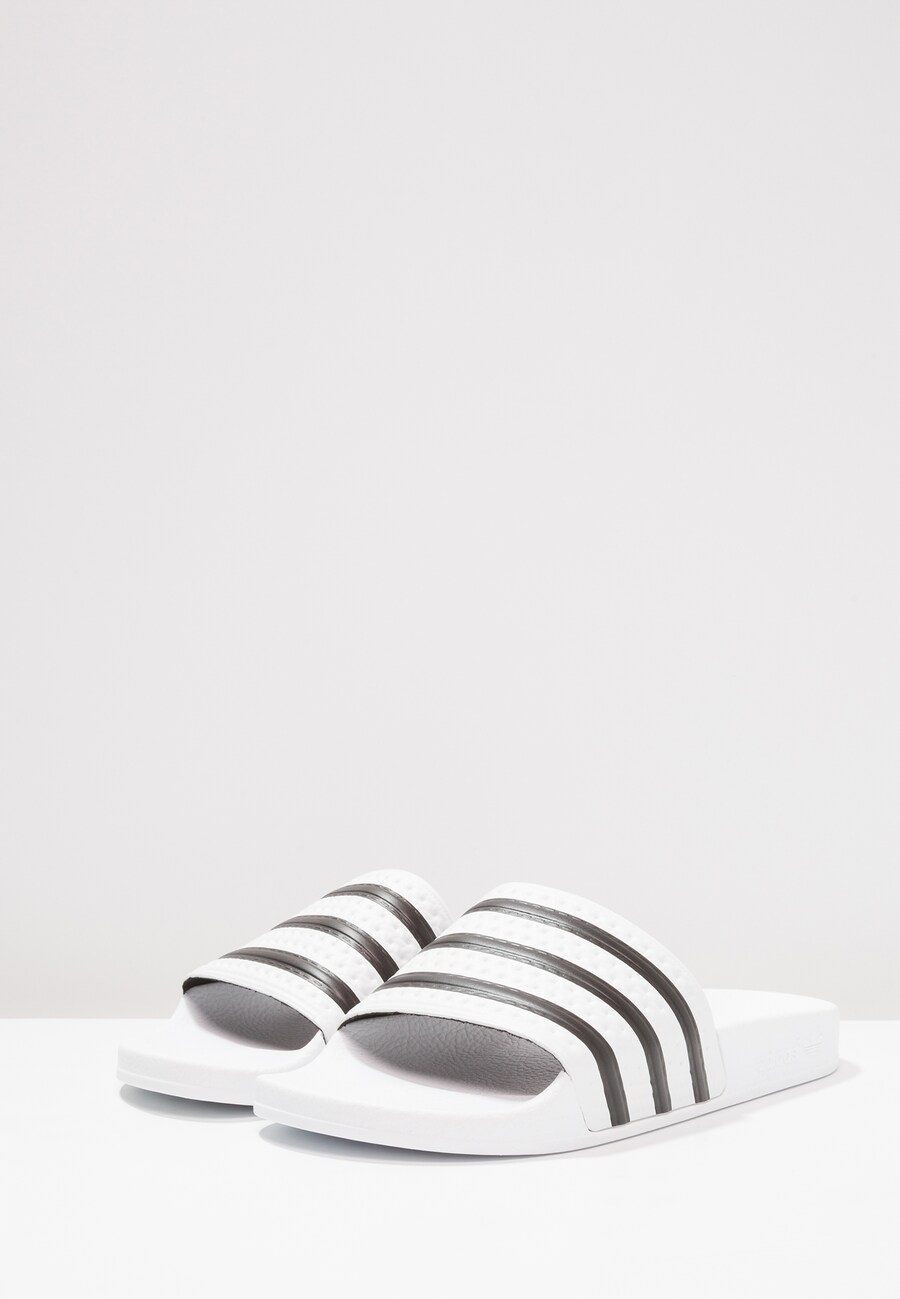 ADIDAS ADILETTE KLAPKI BIAŁE MĘSKIE LOGO 44,5 1PCC 13995909017 - Allegro.pl