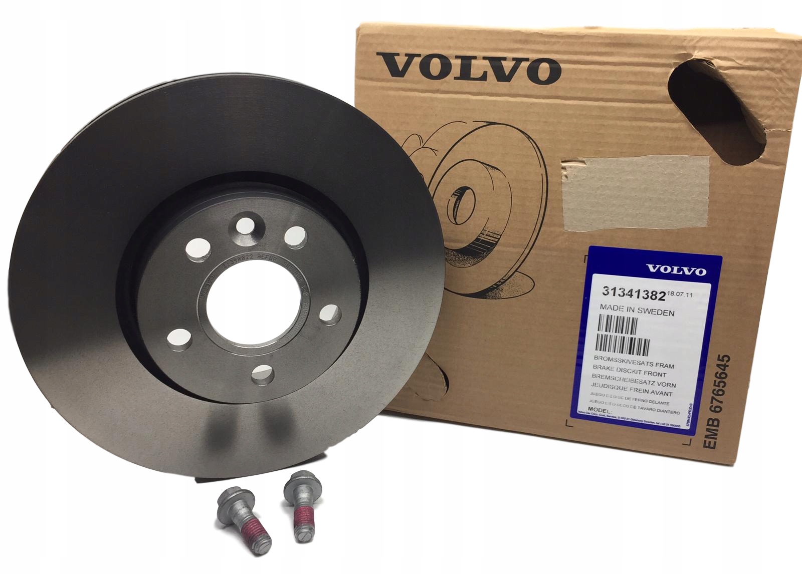 VOLVO S60 V60 S80 oryginal tarcze hamulcowe przod za 966.99PLN z ...