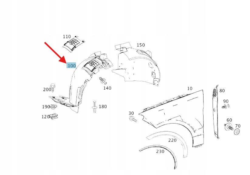 NADKOLE PRAWY PRZÓD MERCEDES ML GLE W166 OE A1668802905 za 729.00PLN z ...