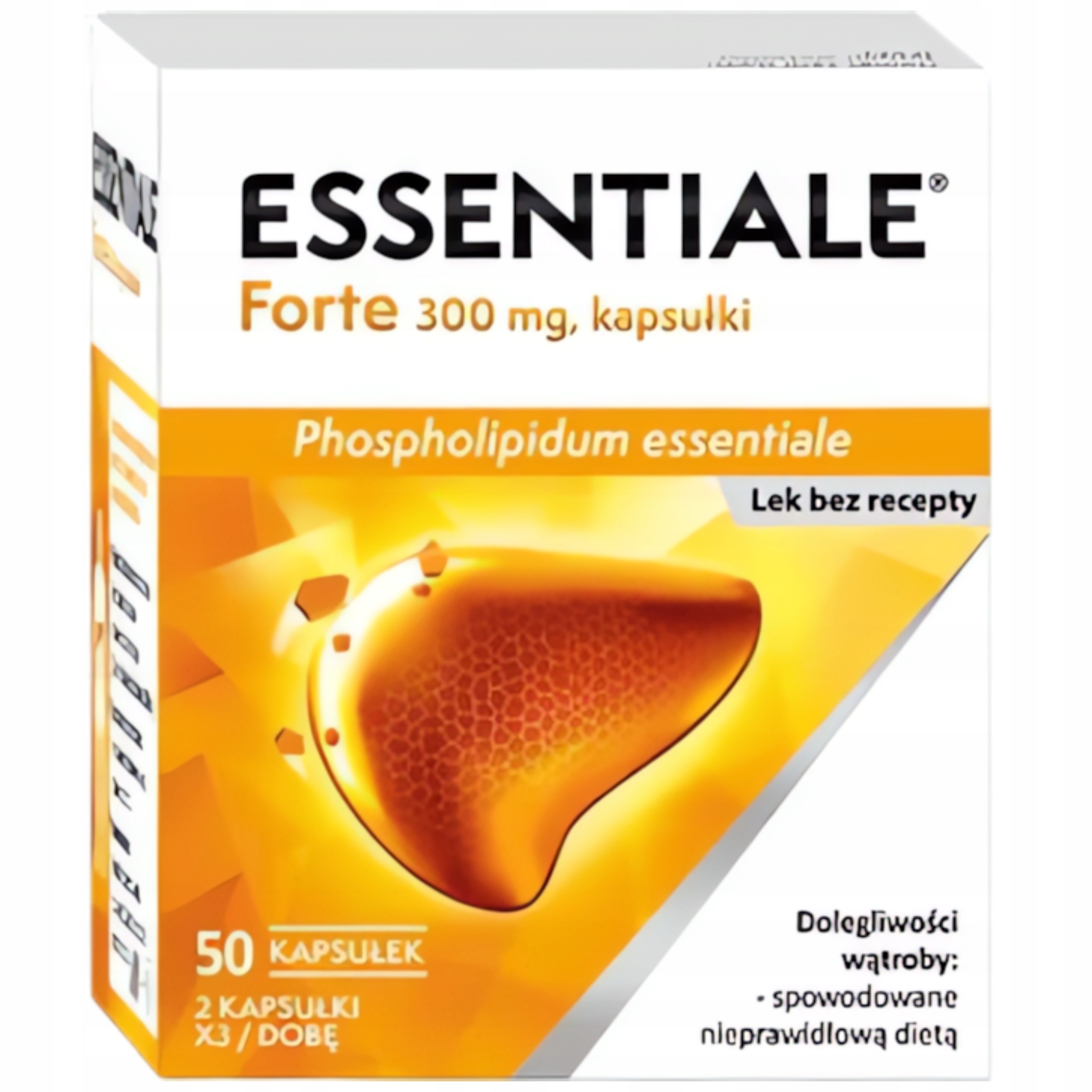 Essentiale Forte 300 mg kapsułki 50 szt. lek na wątrobę fosfolipidy ...