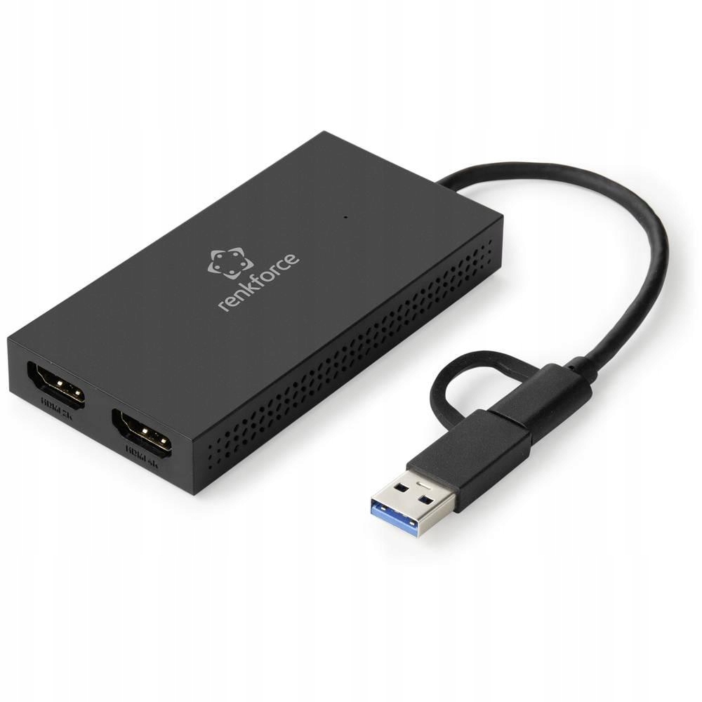 Adapter Renkforce USB-C / A 3.0 na podwójne HDMI 4K / Full HD - Sklep ...