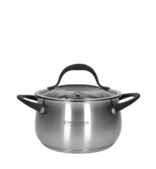 ZWIEGER GABRO GARNEK Z POKRYWKĄ 20 CM 3 L STALOWY (5903357371340 ...