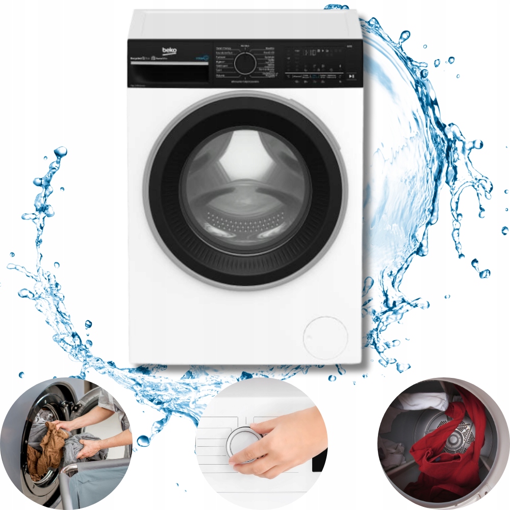Pralka Beko B3WFU57415WBPB b300 SteamCure 7kg 1400obr/min Outlet D4265 ...