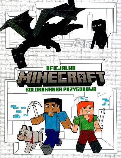 MINECRAFT OFICJALNA KOLOROWANKA PRZYGODOWA (16937021829) | Książka Allegro