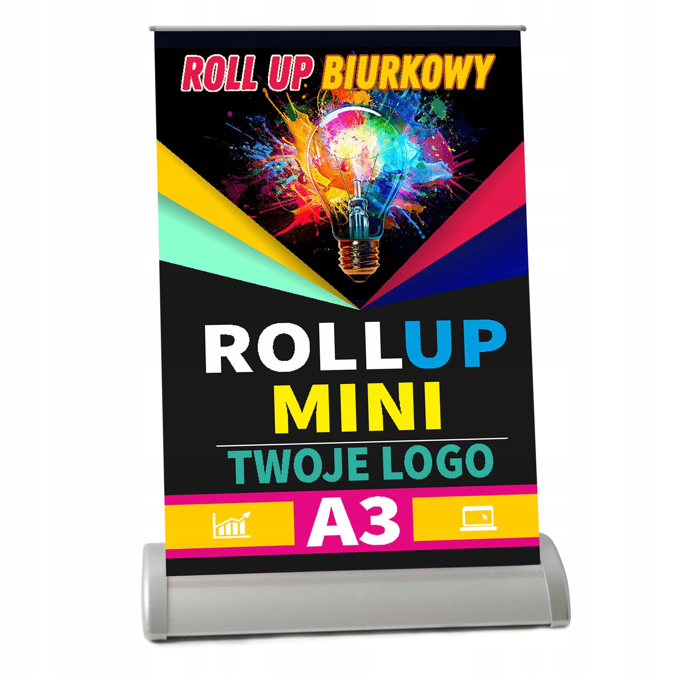 ROLL-UP Reklamowy Mini A3 Stojak biurkowy baner Projekt (5904157603921 ...
