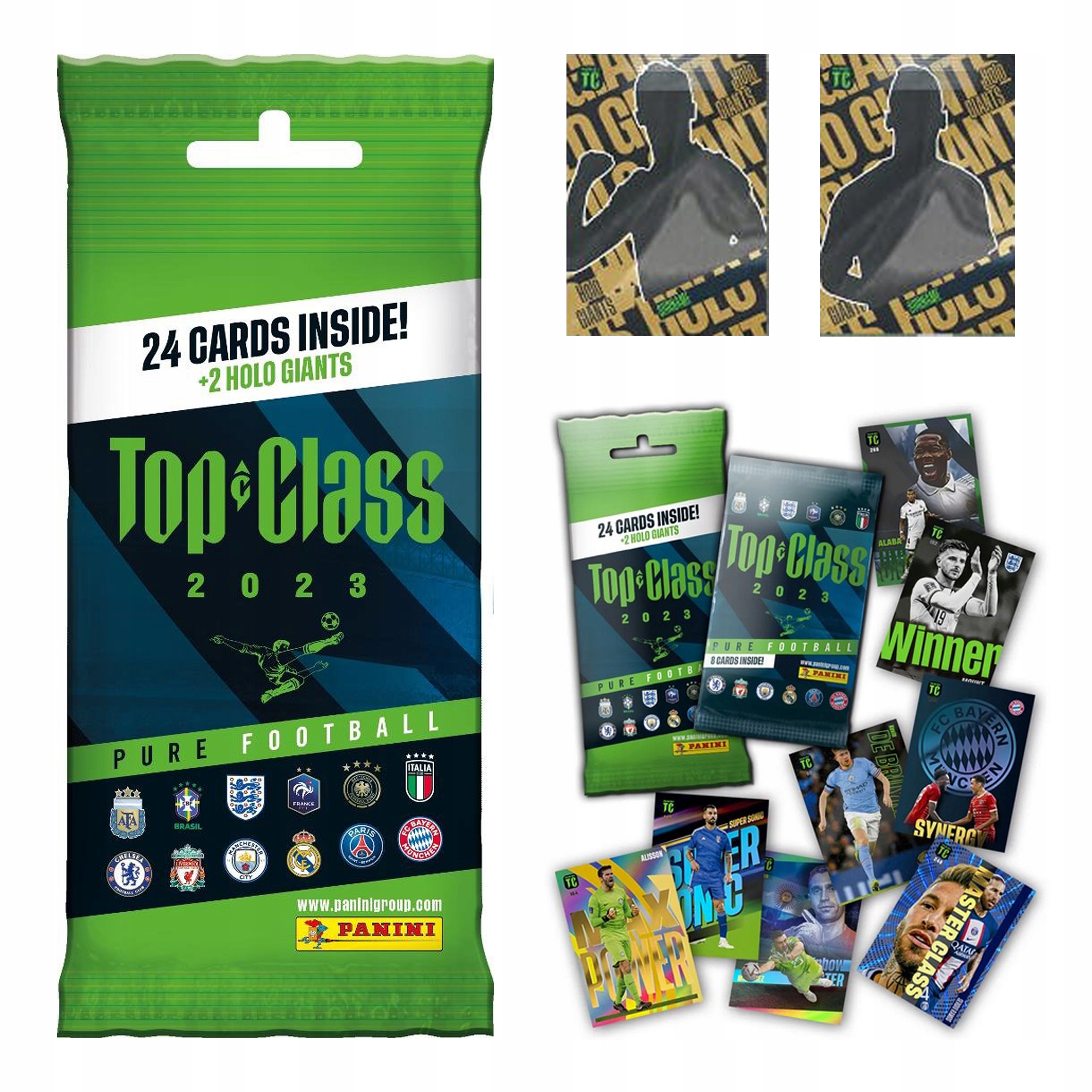 Fat Pack Top Class 2023 Panini saszetka 24+2 karty piłkarskie do albumu ... Fat Pack Top Class 2023 Panini saszetka 24+2 karty piłkarskie do albumu ...