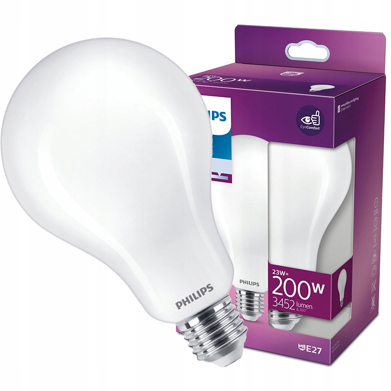 Żarówka LED E27 23W = 200W 3452lm 4000K PHILIPS (8718699764654) • Cena ... Żarówka LED E27 23W = 200W 3452lm 4000K PHILIPS (8718699764654) • Cena ...