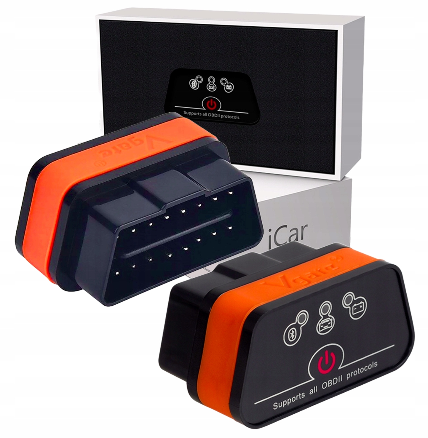 Interfejs diagnostyczny Vgate iCar2 ELM327 OBD2 PL Bluetooth JĘZYK POLSKI 5906530430049 za 66 ...