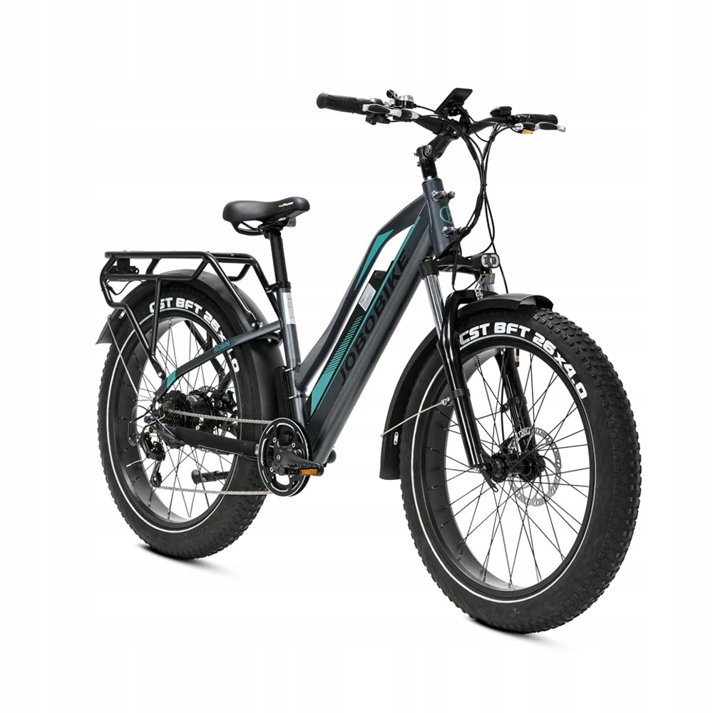 MIEJSKI ROWER ELEKTRYCZNY JOBOBIKE ROBIN FATBIKE 48V KOŁO 26 250W 7 ...