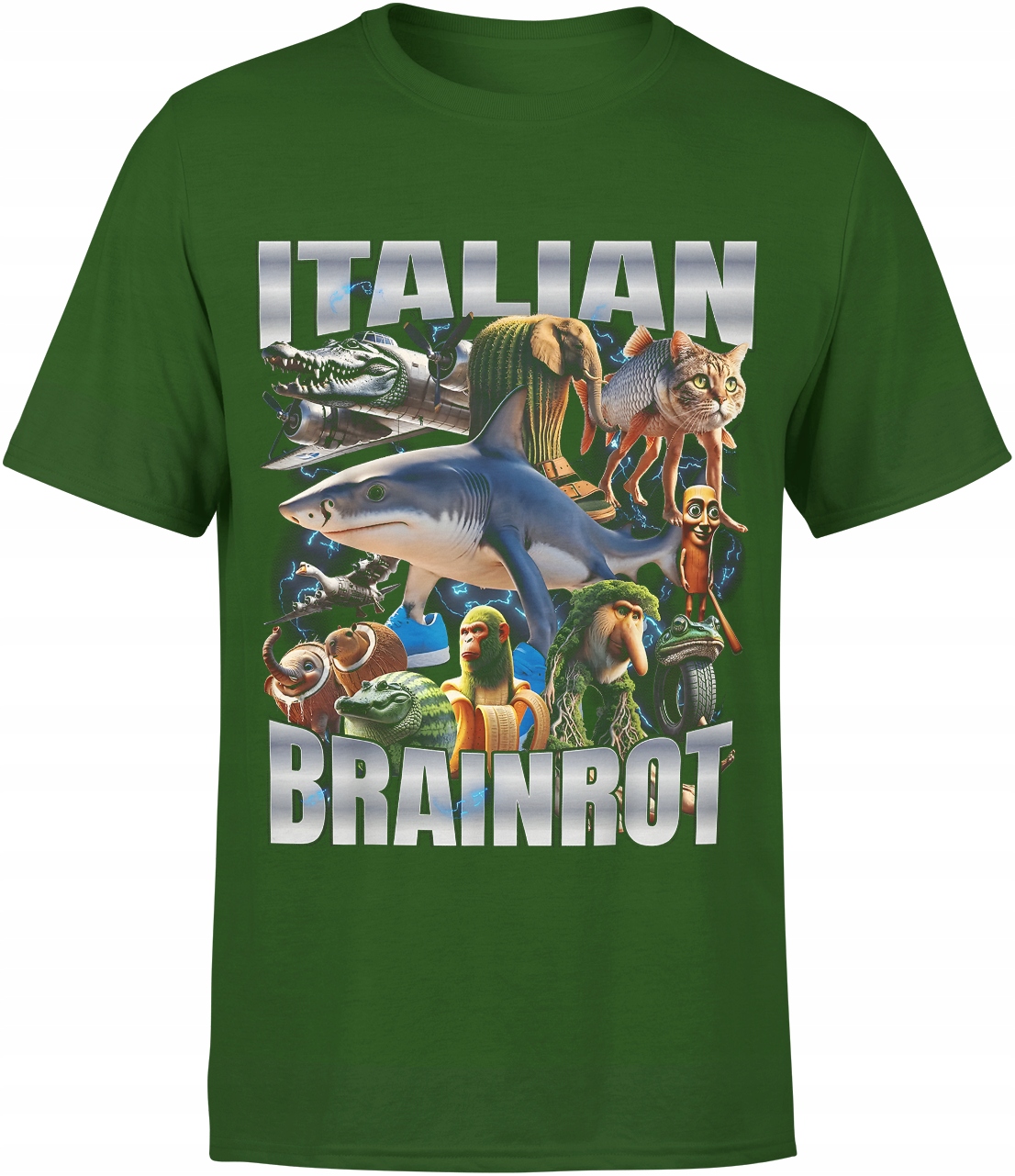 ITALIAN BRAINROT TRALALERO TRALALA TIK TOK MÉM MEME FÉRFI PÓLÓ XXL - Allegro