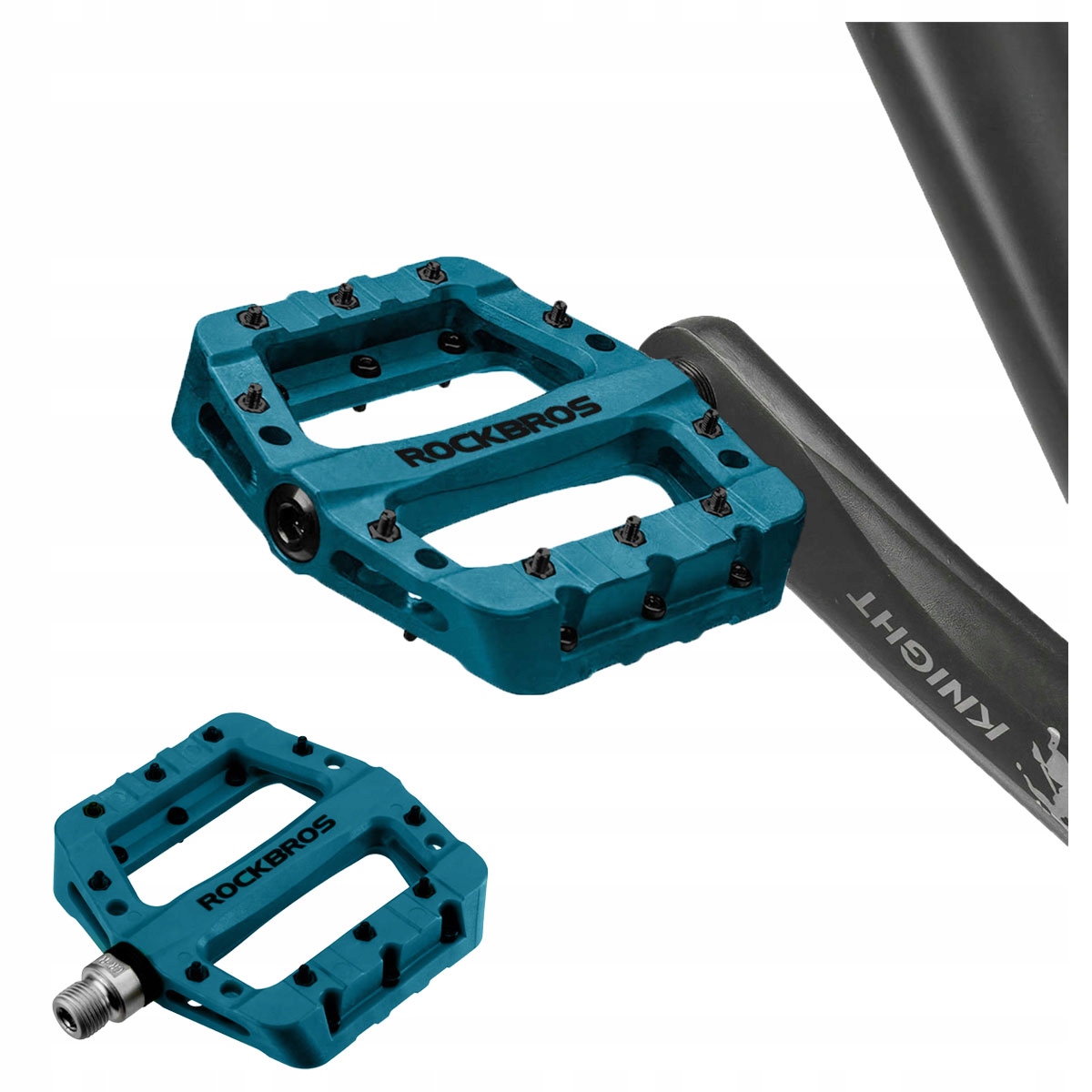 Pedały platformowe Rockbros PEDAŁY PLATFORMOWE NYLONOWE TURKUSOWE ...