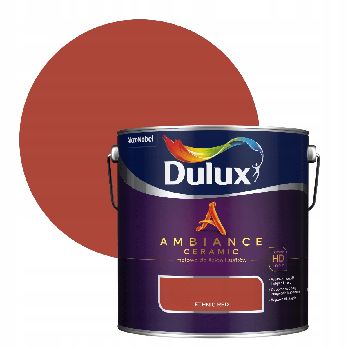 DULUX AMBIANCE KERAMICKÁ BARVA 2,5L Ethnic Red za 595 Kč - Allegro