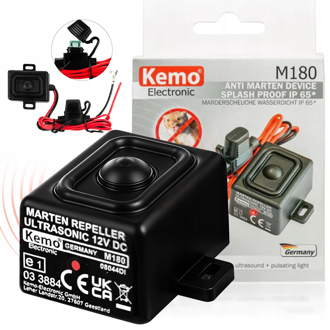 Odpudzovač kún Kemo M180 12V IP65 VODOTESNÝ nemecký ultrazvuk za 28,75 ...