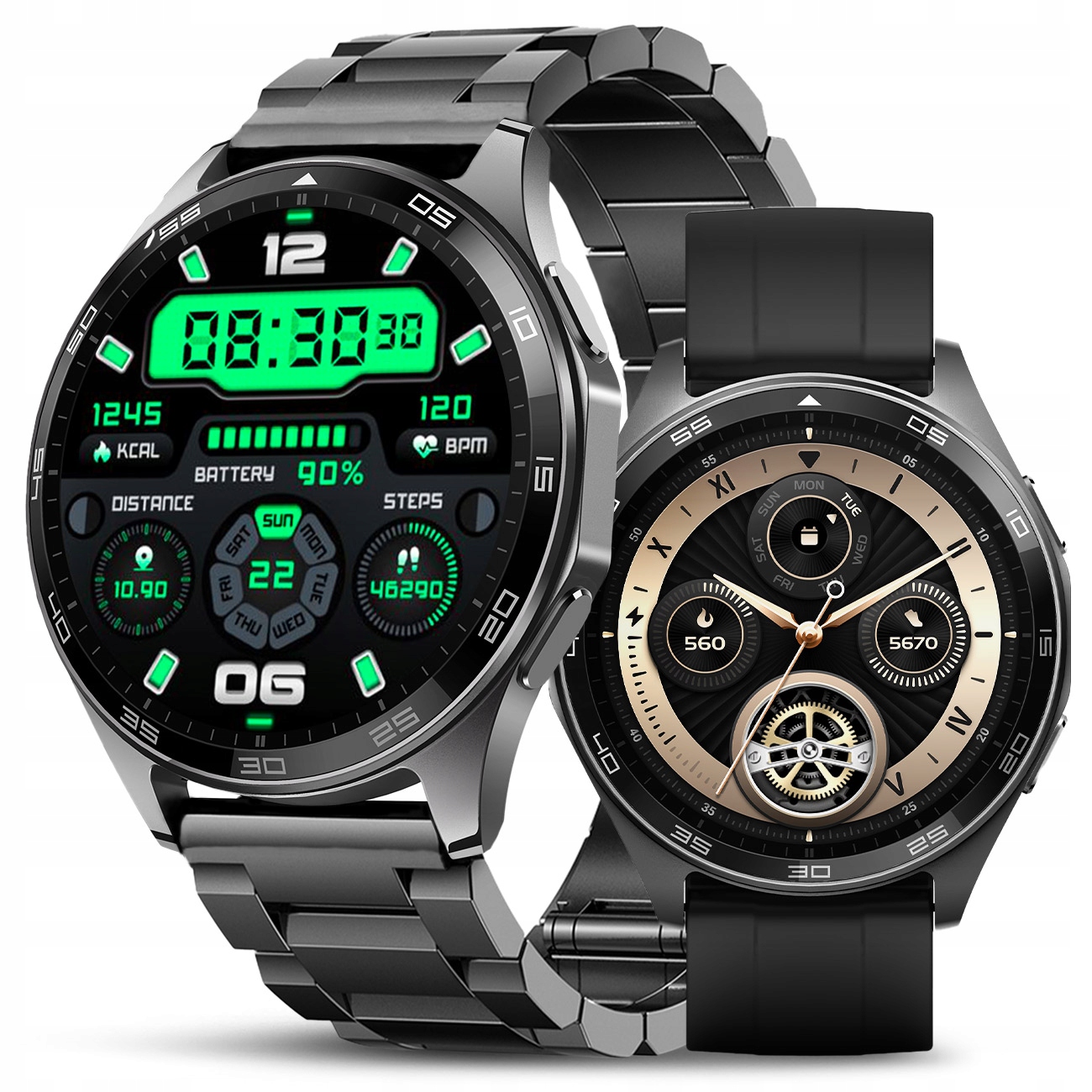 Smartwatch Męski Zegarek MENU PL Wodoodporny Rozmowy Smart Watch 3 ...