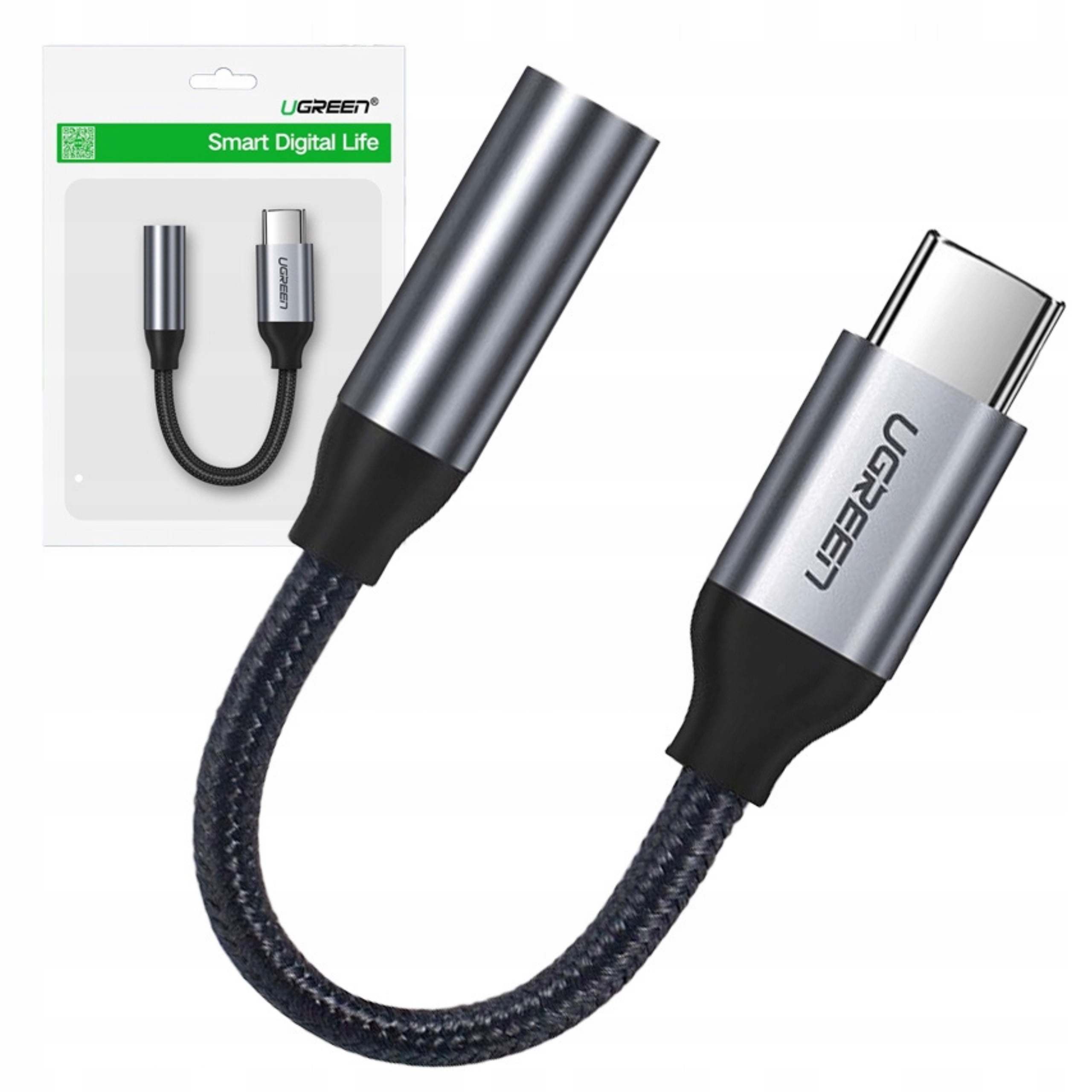 UGREEN ADAPTER PRZEJŚCIÓWKA USB-C DO MINI JACK 3,5MM DO TELEFONÓW ...