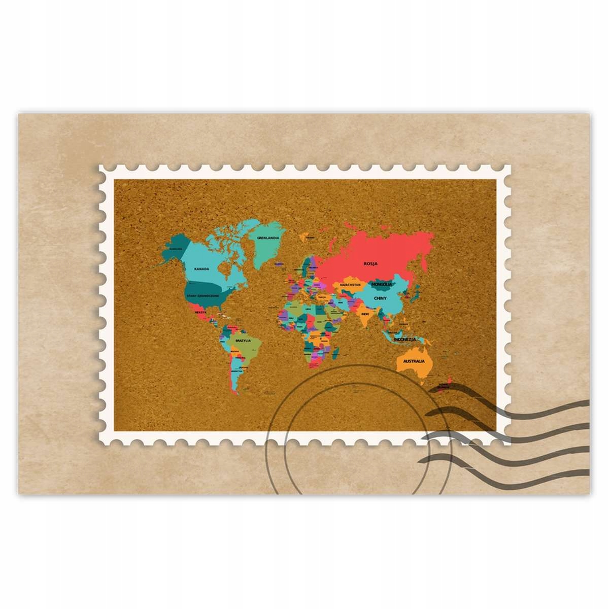 Plakaty 120x80 Mapa świata po polsku • Cena, Opinie • Plakaty ...