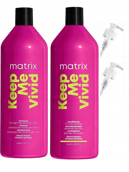 Matrix Vivid Szampon + Odżywka 1l + 2x Pomp 13487147916 - Allegro.pl