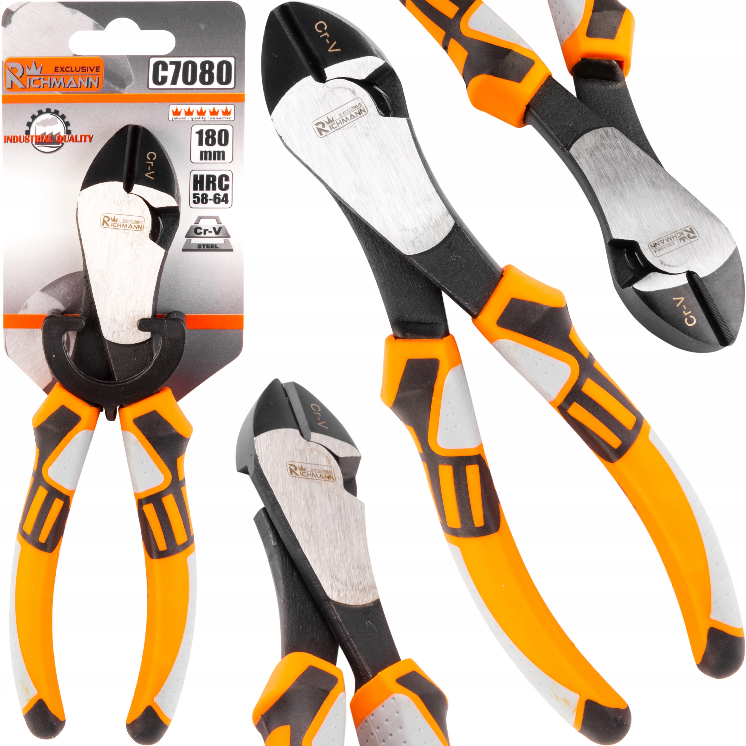 Szczypce boczne Richmann 180 mm (5906741670807) • Cena, Opinie • Szczypce, nożyce, obcęgi ...