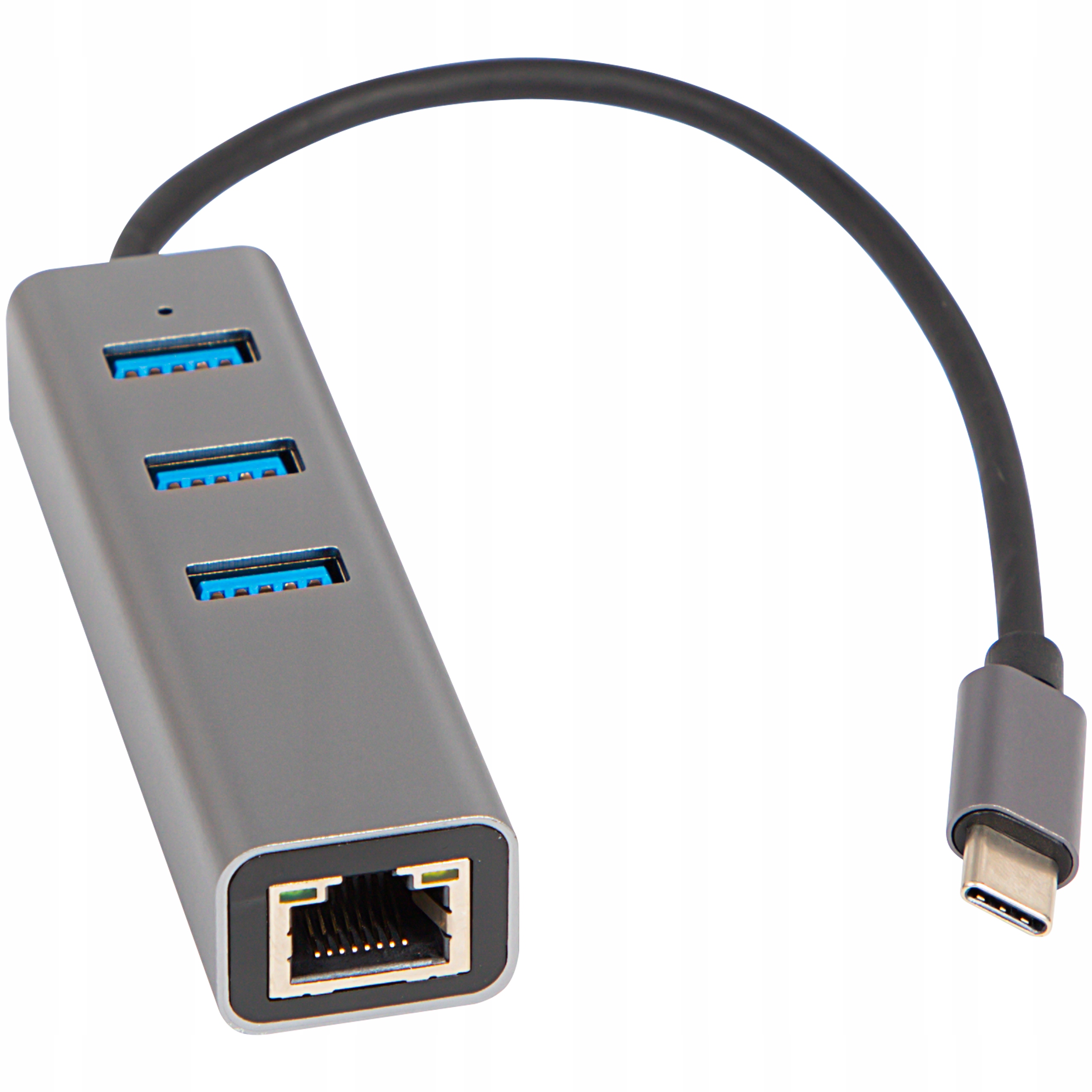 KARTA SIECIOWA ADAPTER LAN RJ45 3x PORTY USB 3.0 100/1000MBPS ETHERNET ...