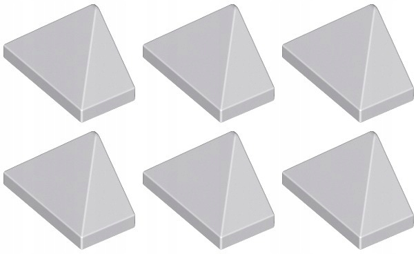 LEGO 15571 SKOS 45 2x1 szary jasny (2g) 6 szt. • Cena, Opinie ...