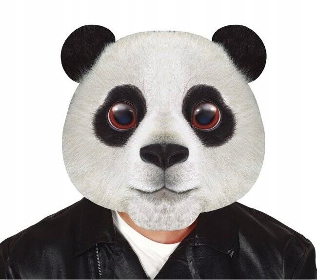 MASKA MISIA PANDY MIŚ PANDA Z PIANKI PIANKA PIANKOWA KARNAWAŁ ...