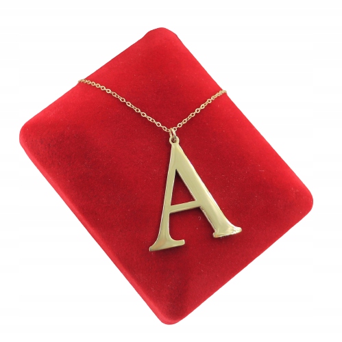 Duża Literka A Duża Litera A 316L • Cena, Opinie • Naszyjniki ...