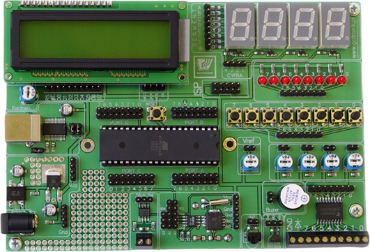 Moduł uruchomieniowy AVR ATMEGA32 wersja 2 do programowania AVR ATMEL ...