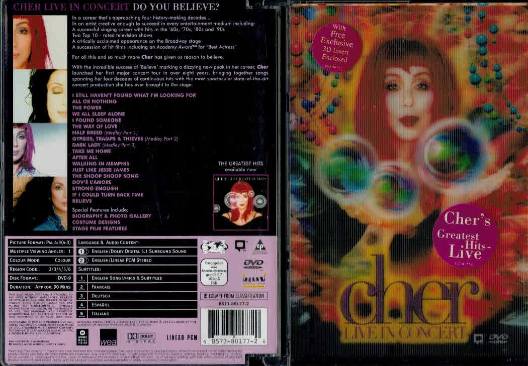 Cher Live In Concert DVD Koncert 14023957919 - Sklepy, Opinie, Ceny w ...