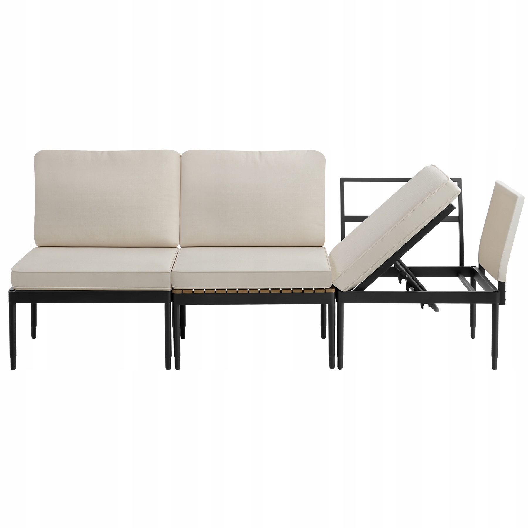 Zestaw wypoczynkowy ogrodowy Magaluf, funkcja 5 w 1, rama aluminiowa ...