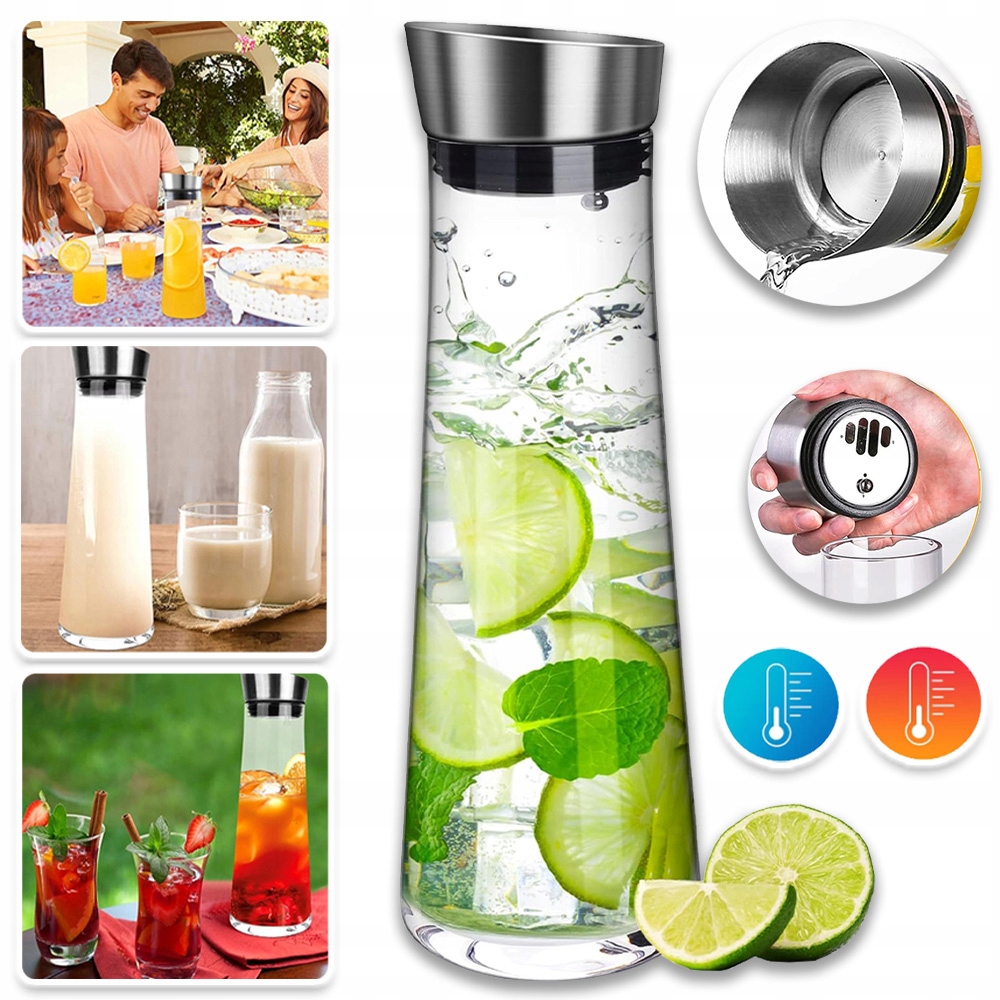 Karafka na Wodę z Pokrywką - Niska cena na Allegro.pl