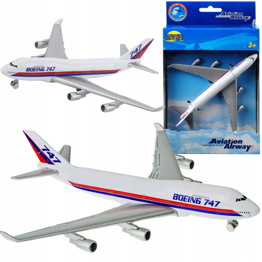SAMOLOT BOEING 747 MODEL METAL WELLY 11166270506 - Allegro.pl