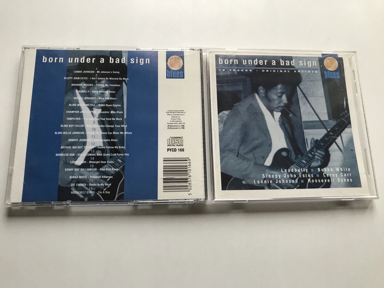 CD Born Under a Bad Sign Bukka White Lonnie Johnson Sykes STAN 5/6 ...