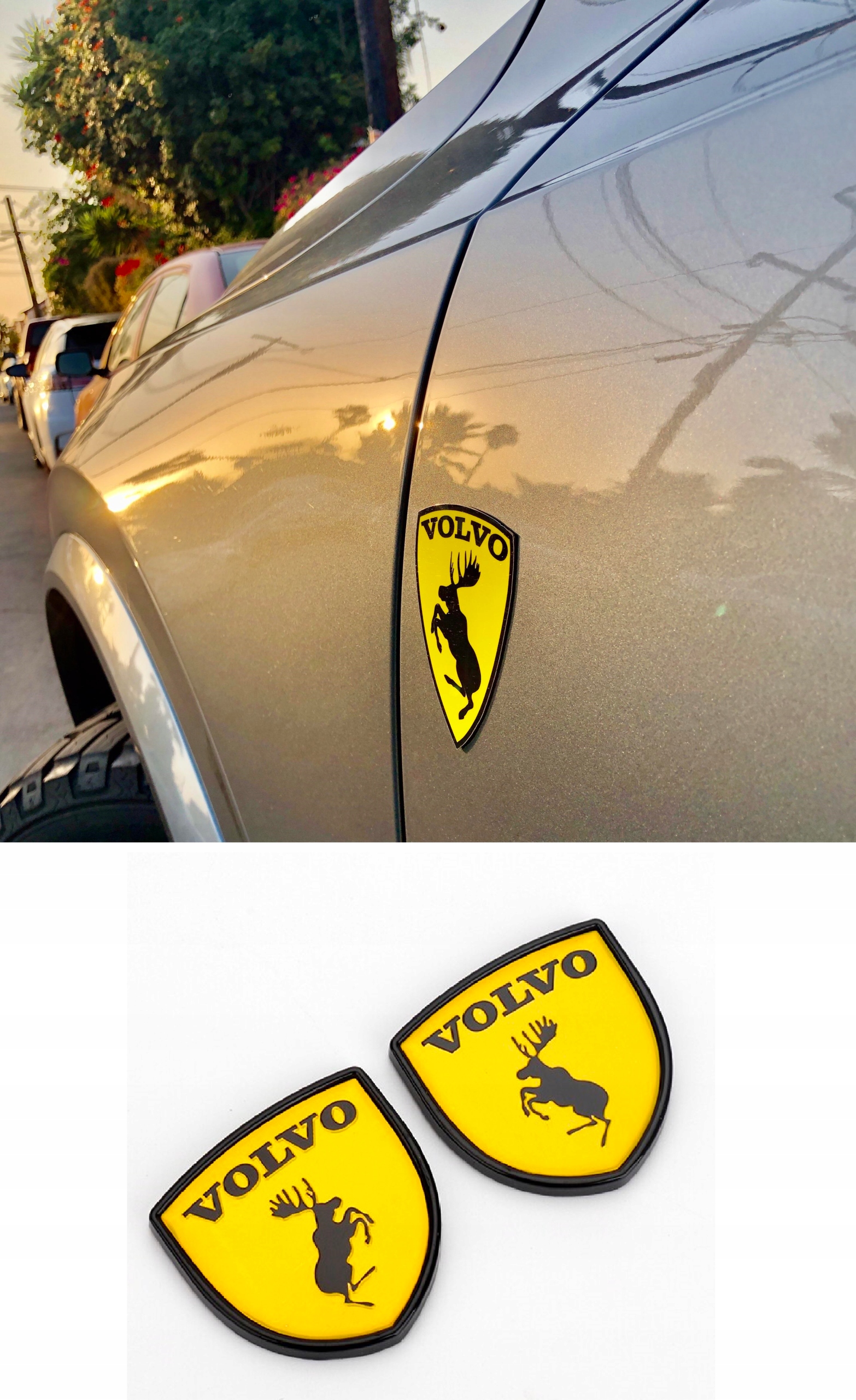 VOLVO ŁOŚ PRANCING MOOSE EMBLEMATY KLAPA BŁOTNIKI za 159 zł z Szczecin ...