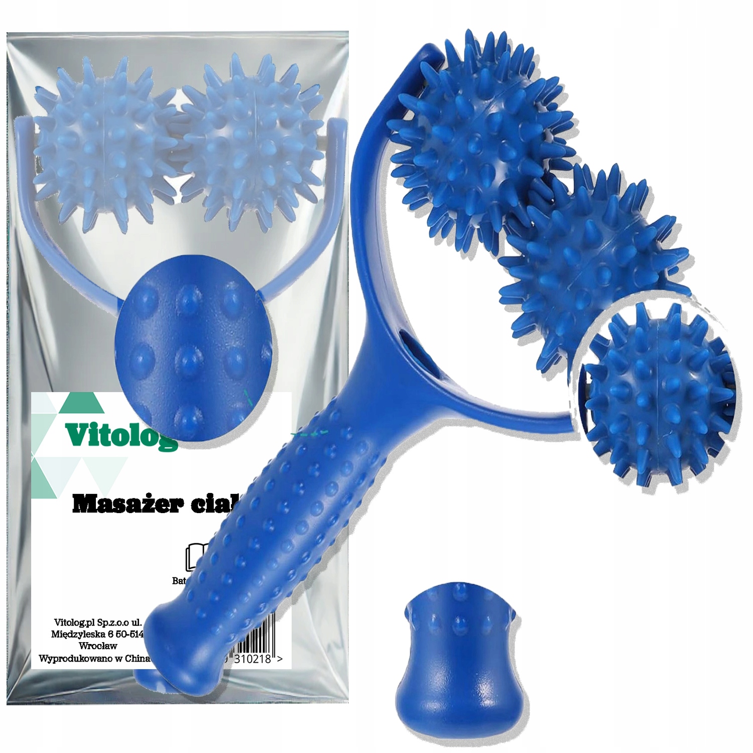 Masażer Antycellulitowy do Ciała Nóg Ud Brzucha Wałek do Masażu na ...