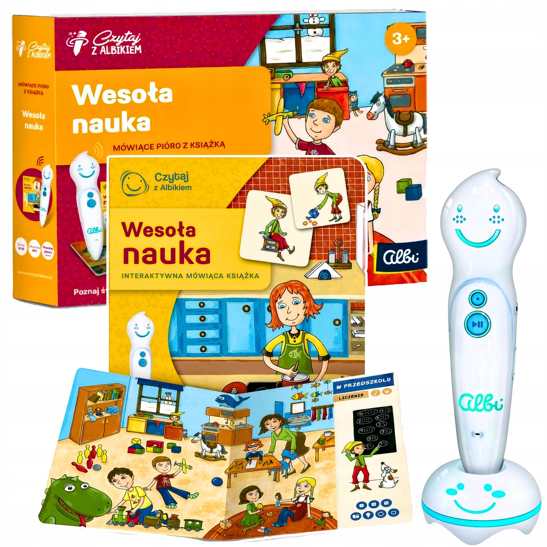 Wesoła Nauka Zestaw Czytaj z Albikiem Praca zbiorowa Książki dla dzieci ...