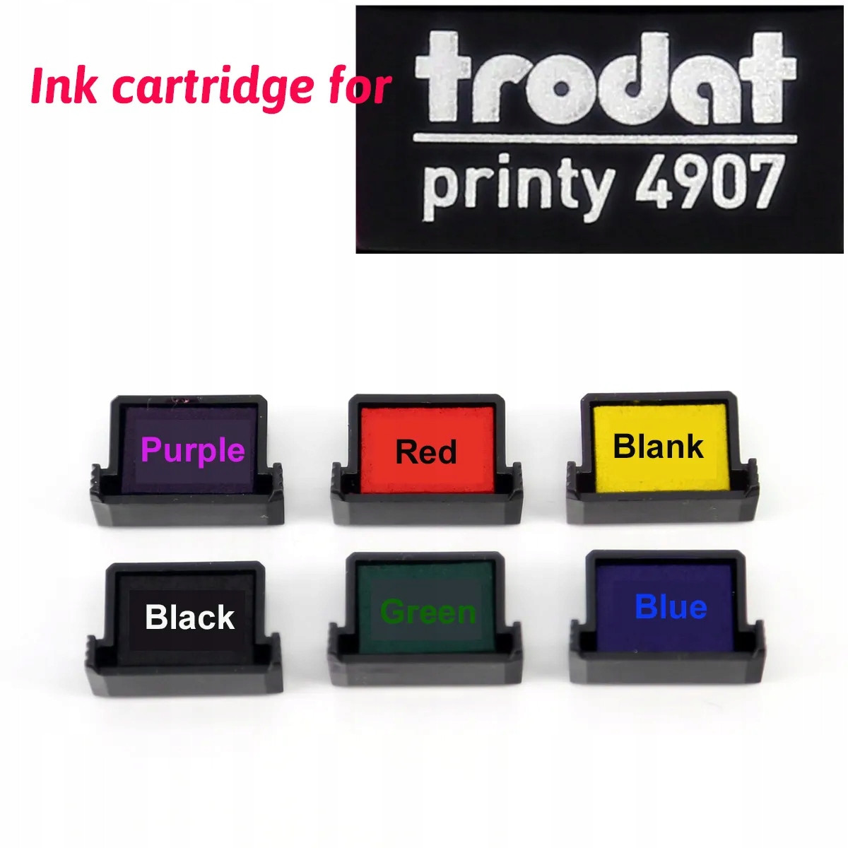 Stamp Pad Ink Padcartridg pro samobarvící razítko Trodat Printy 4907 ...