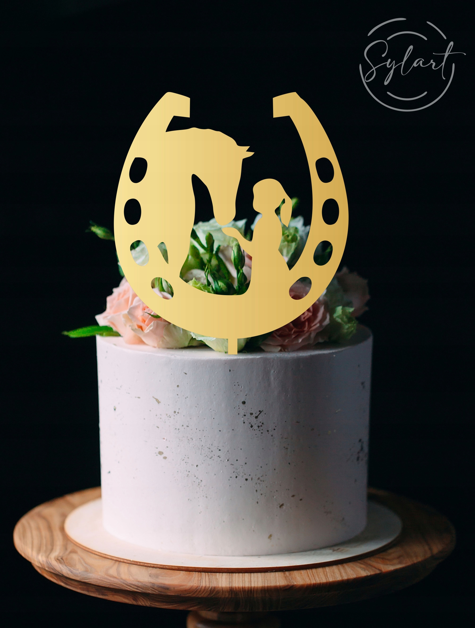 Topper Koń Konik podkowa urodziny Pleksi Lustro • Cena, Opinie ...