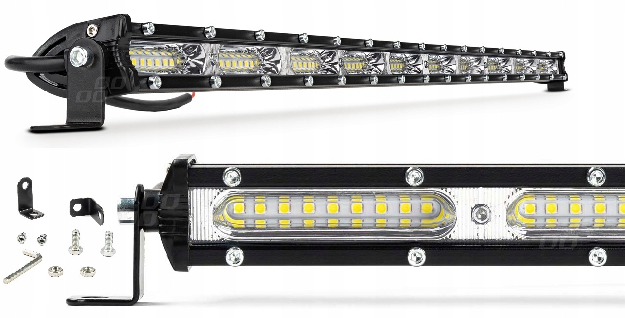 LAMPA SLIM LED LEDOWA BAR LAMPA ROBOCZA PANEL 12V 24V DO TIR BUSA AUTA ...