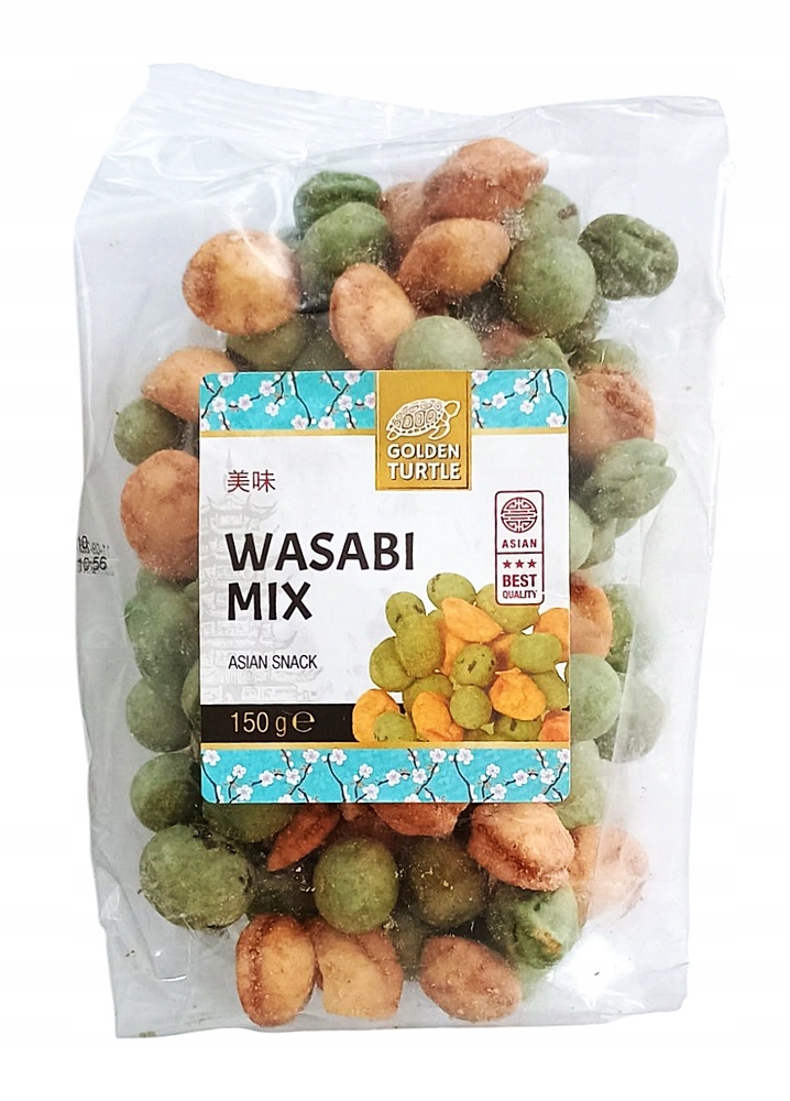 Orzeszki Golden Turtle Wasabi Mix 150g • Cena, Opinie - Allegro