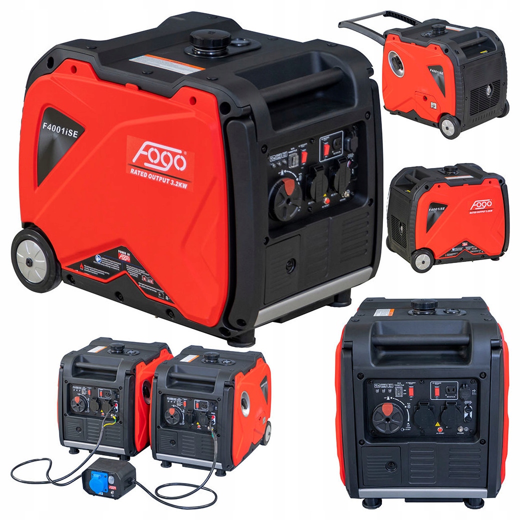 FOGO Agregat Prądotwórczy Przenośny Jednofazowy Benzyna 3500W F4001iSE (6974880290407) • Cena ...