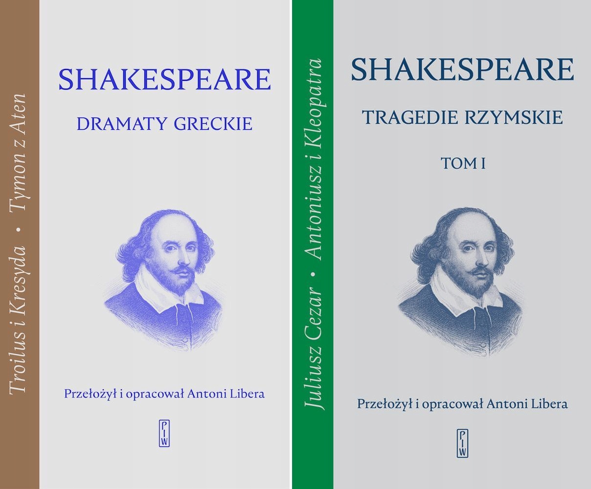 WILLIAM SHAKESPEARE Dramaty greckie + Tragedie rzymskie T.1 Zestaw ...