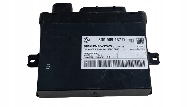 VW PHAETON TOUAREG MODUŁ KESSY 3D0909137D KEYLESS 3D0909137D OEM za ...