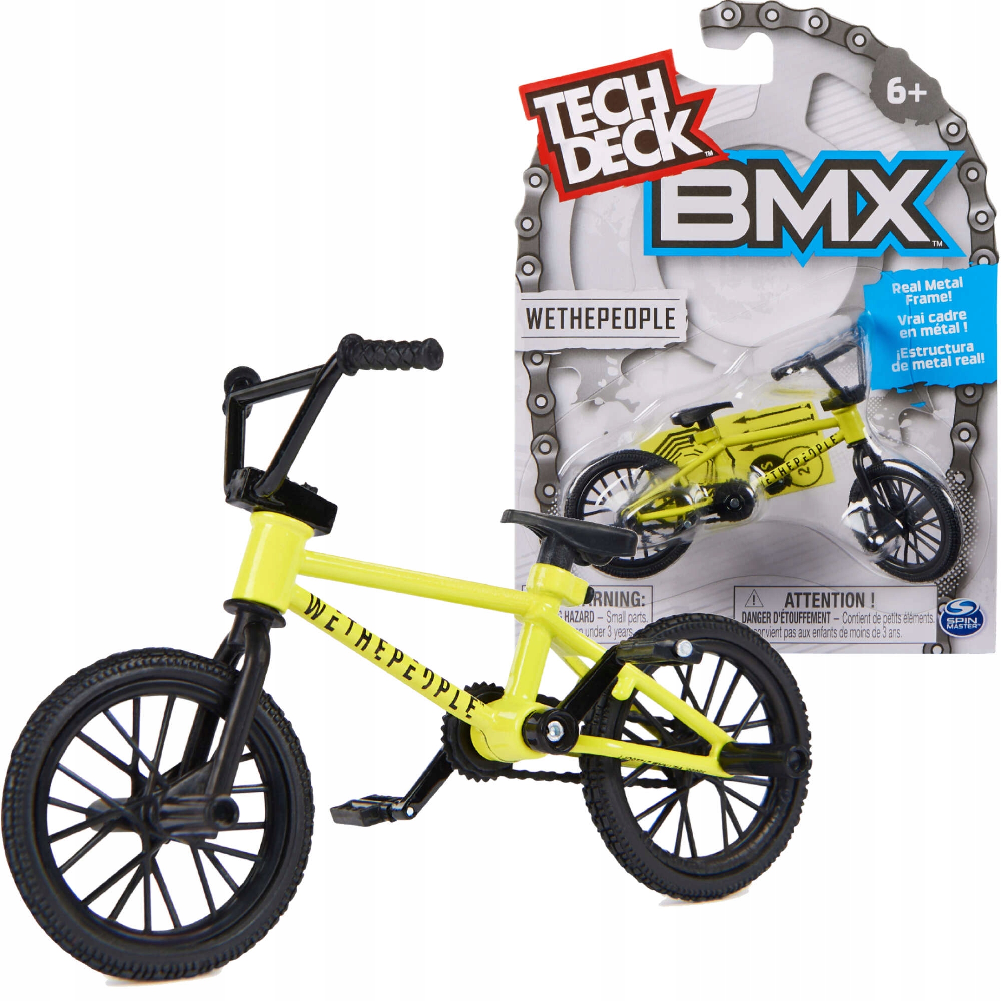ROWER MINI BMX WETHEPEOPLE ŻÓŁTY FINGERBIKE + NAKLEJKI TECH DECK ...