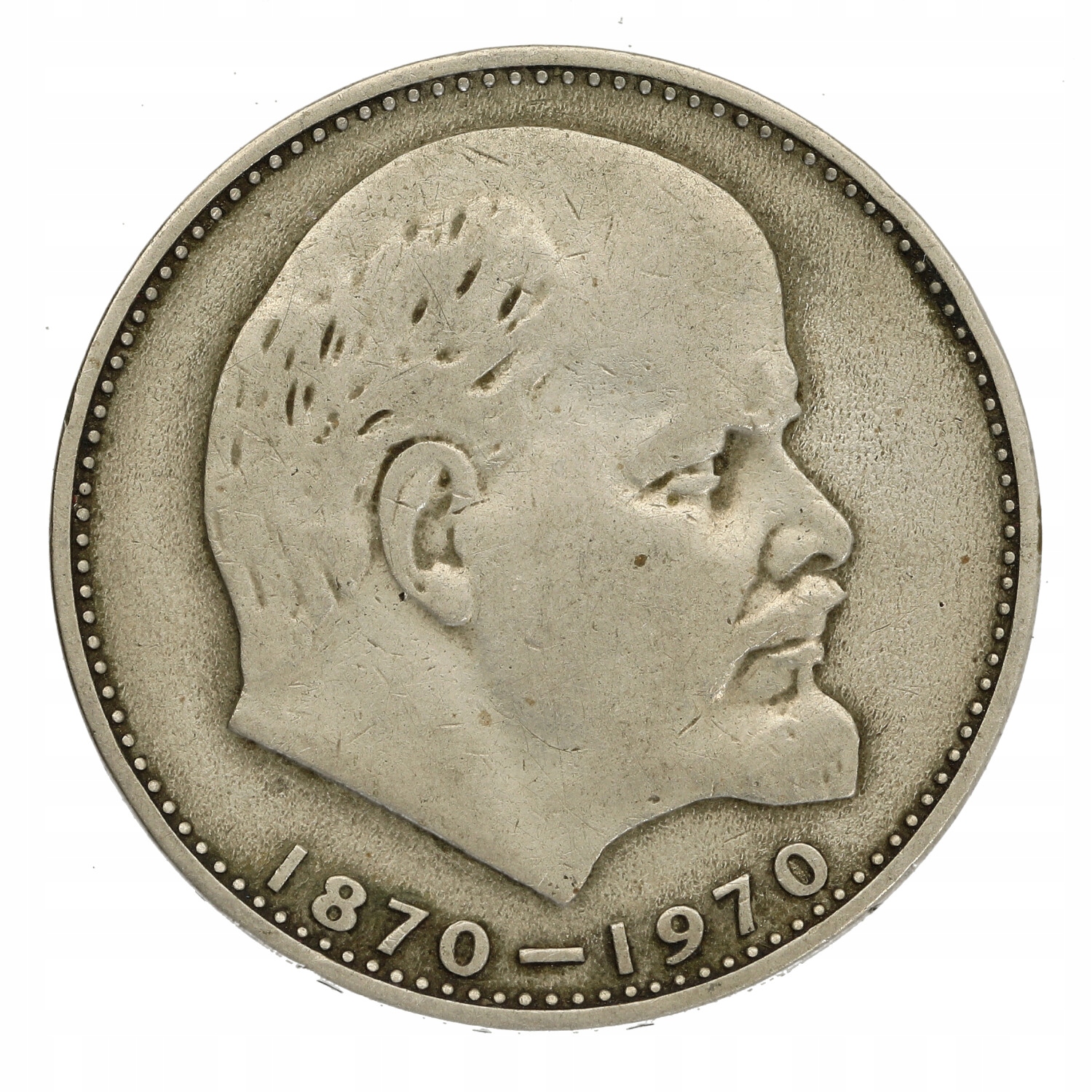 Rosja, ZSRR - 1 rubel 100 rocznica urodzin Lenina - 1970 rok ...