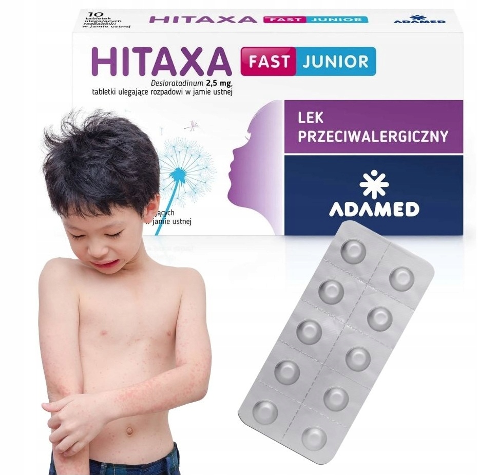Hitaxa Fast Junior 2,5 mg 10 tabletek (5909990981298) • Cena, Opinie ...