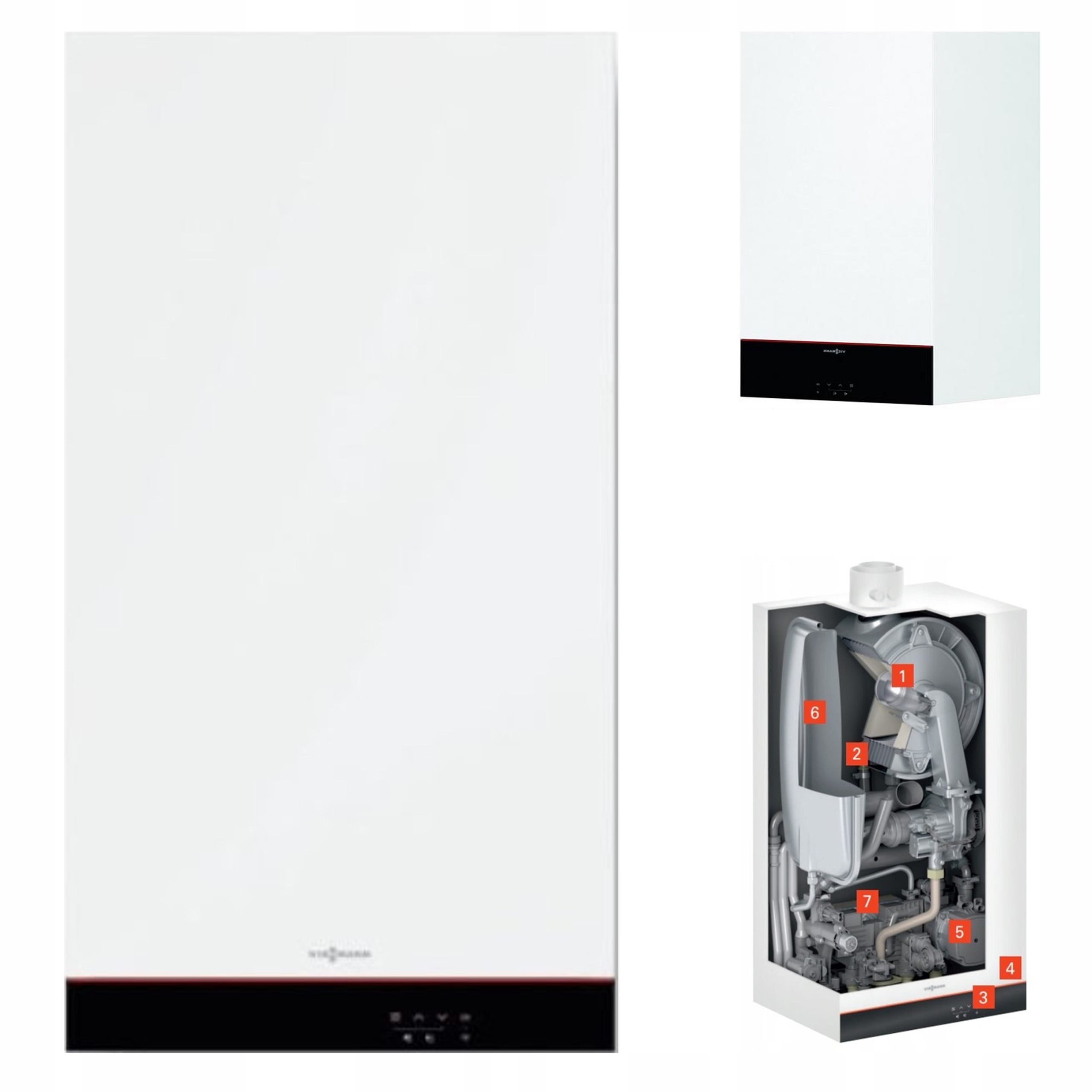 KOCIOŁ GAZOWY VIESSMANN VITODENS 050W 25KW 2 FUNKCYJNY APLIKACJA ViCare ...